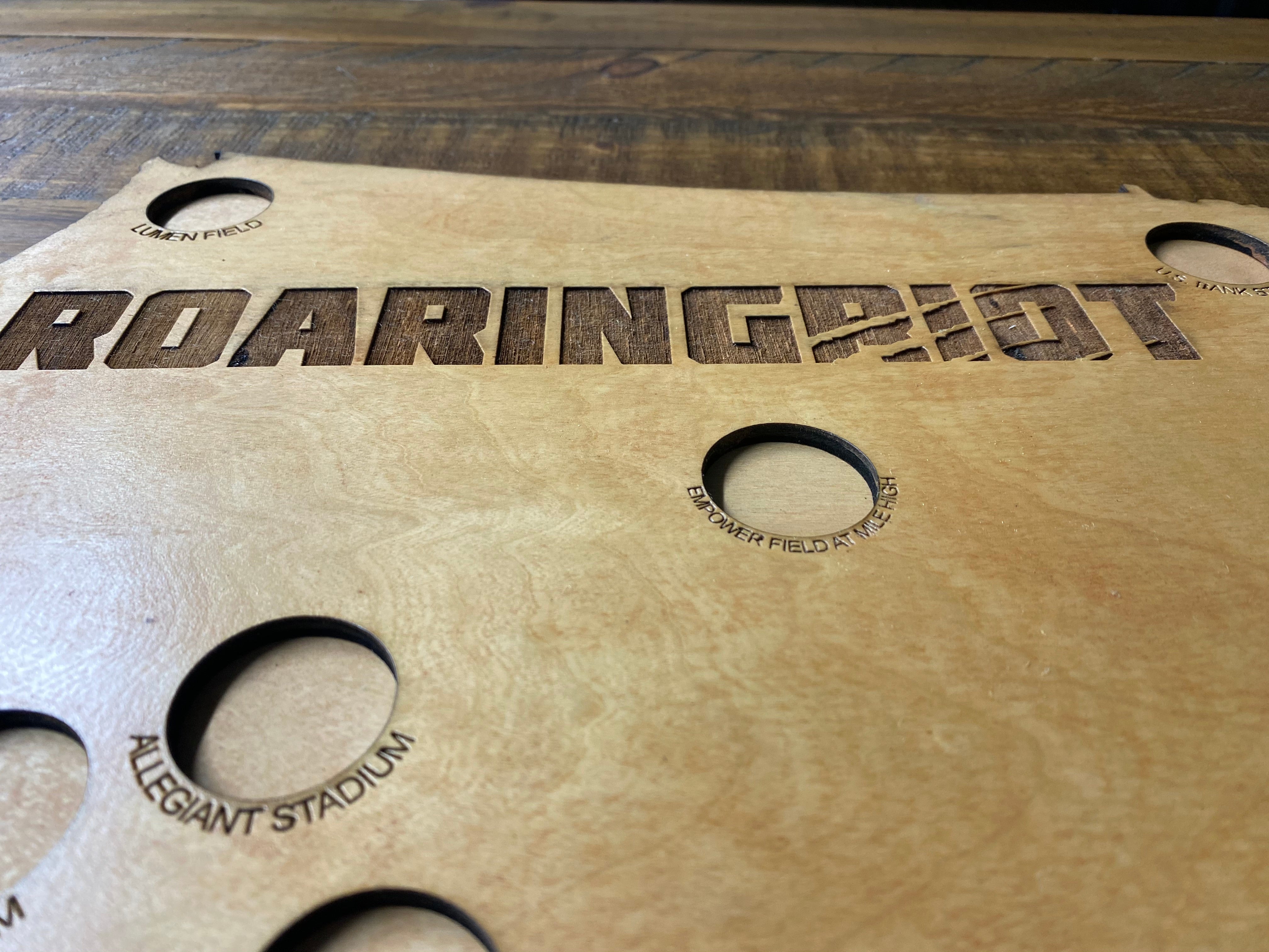 Roaring Riot Engraved Stadium Map