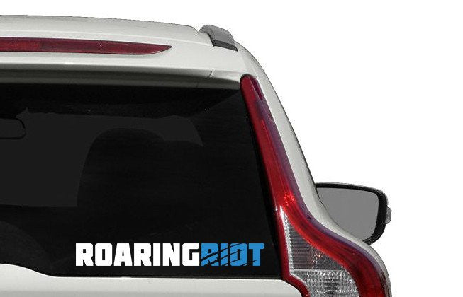 Roaring Riot Horizontal Logo Vinyl Decal